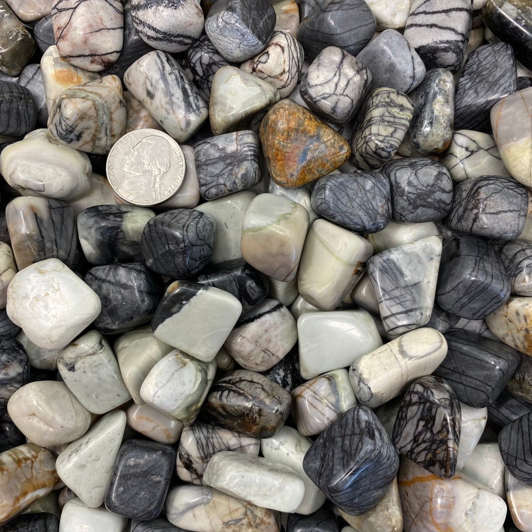 Picasso Jasper Tumbled Stone, Picasso Marble Tumble, Picasso Jasper ...