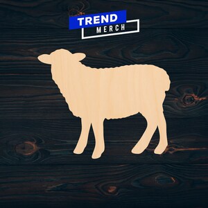 Unfinished Wood Sheep Shape Cutout, Wooden Sheep DIY Crafts - Etsy