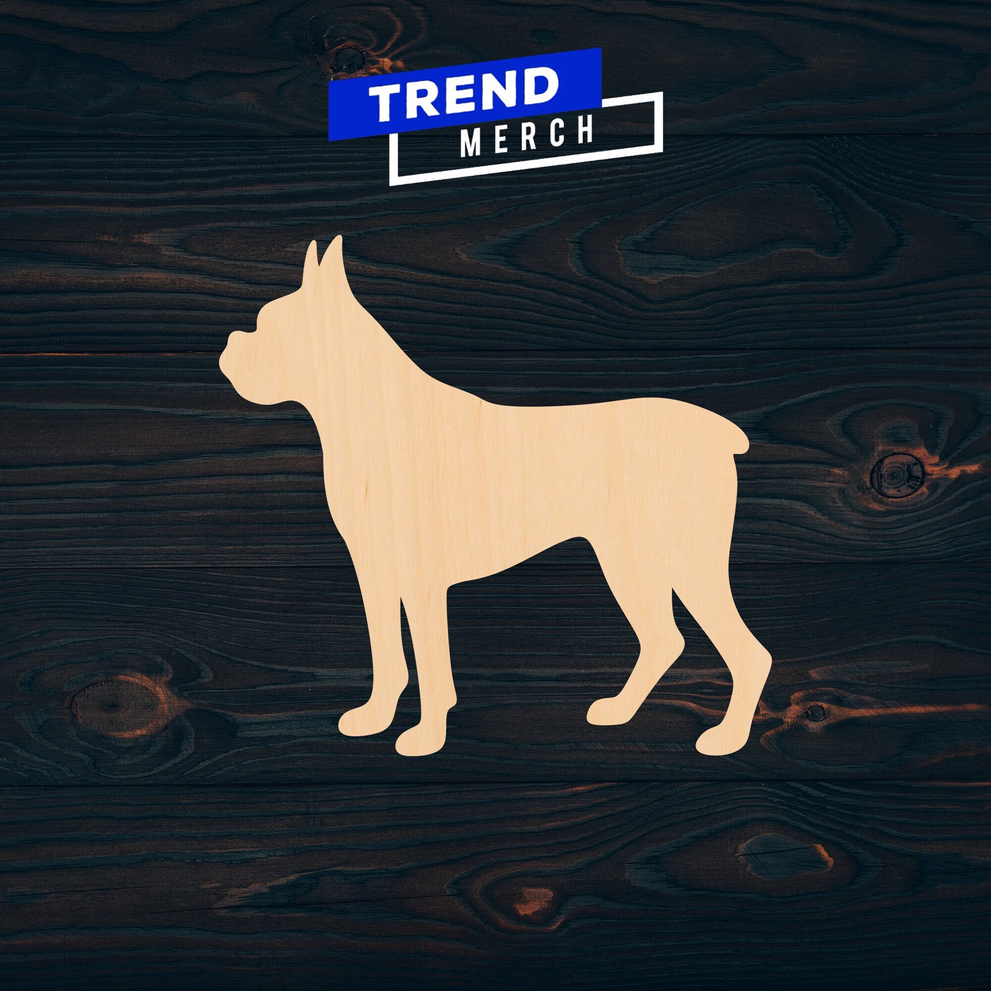 Boxer Dog Wood Cutout, Boxer Dog Wood Shape, Unfinished Wooden Shape ...