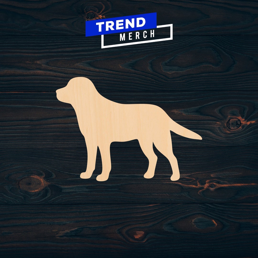 Labrador Wood Cutout, Labrador Wood Shape, Unfinished Wooden Shape ...
