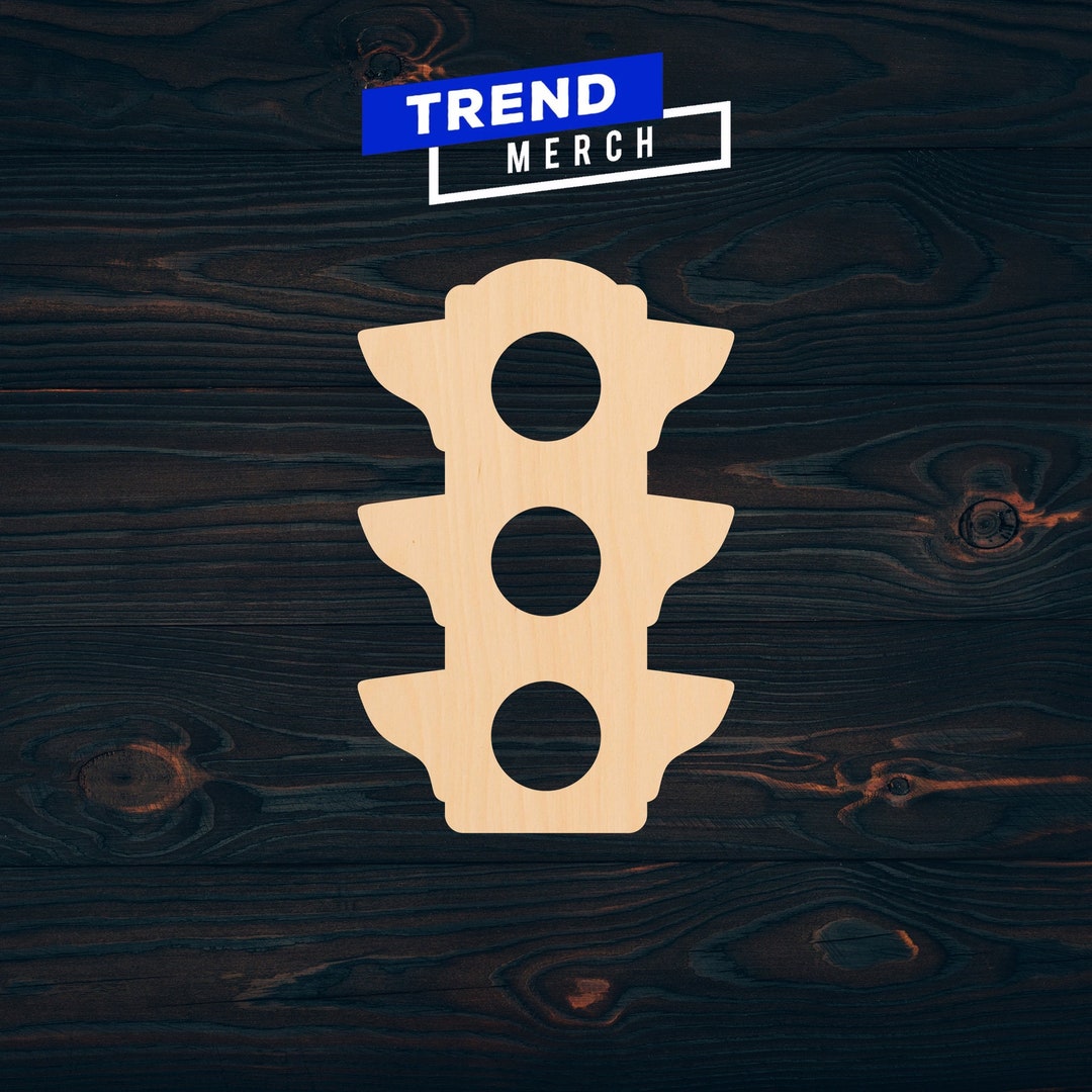 Traffic Light Wood Cutout, Traffic Light Wood Shape, Unfinished Wooden ...