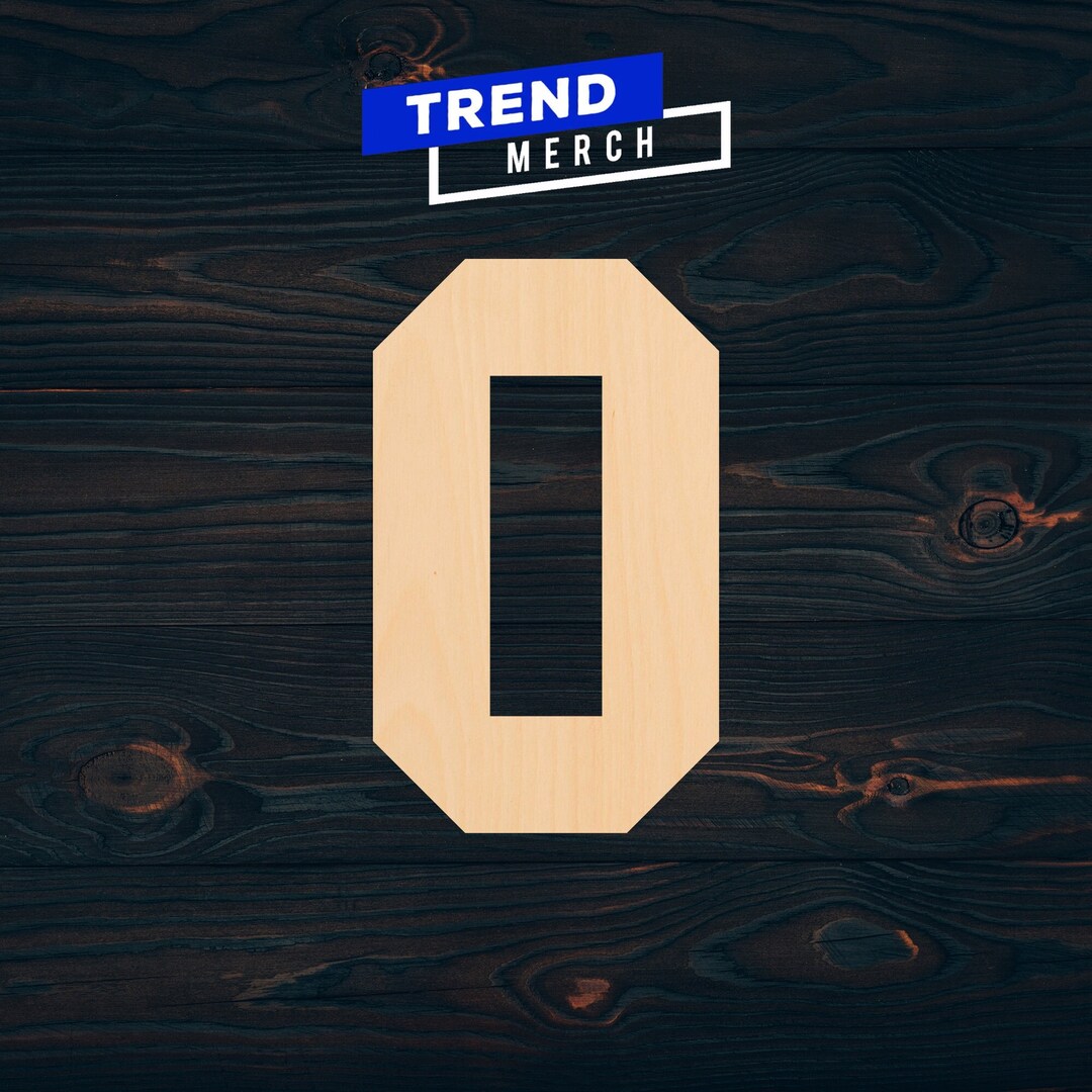 Letter O Wood Cutout, Letter O Wood Shape, Unfinished Wooden Shape ...