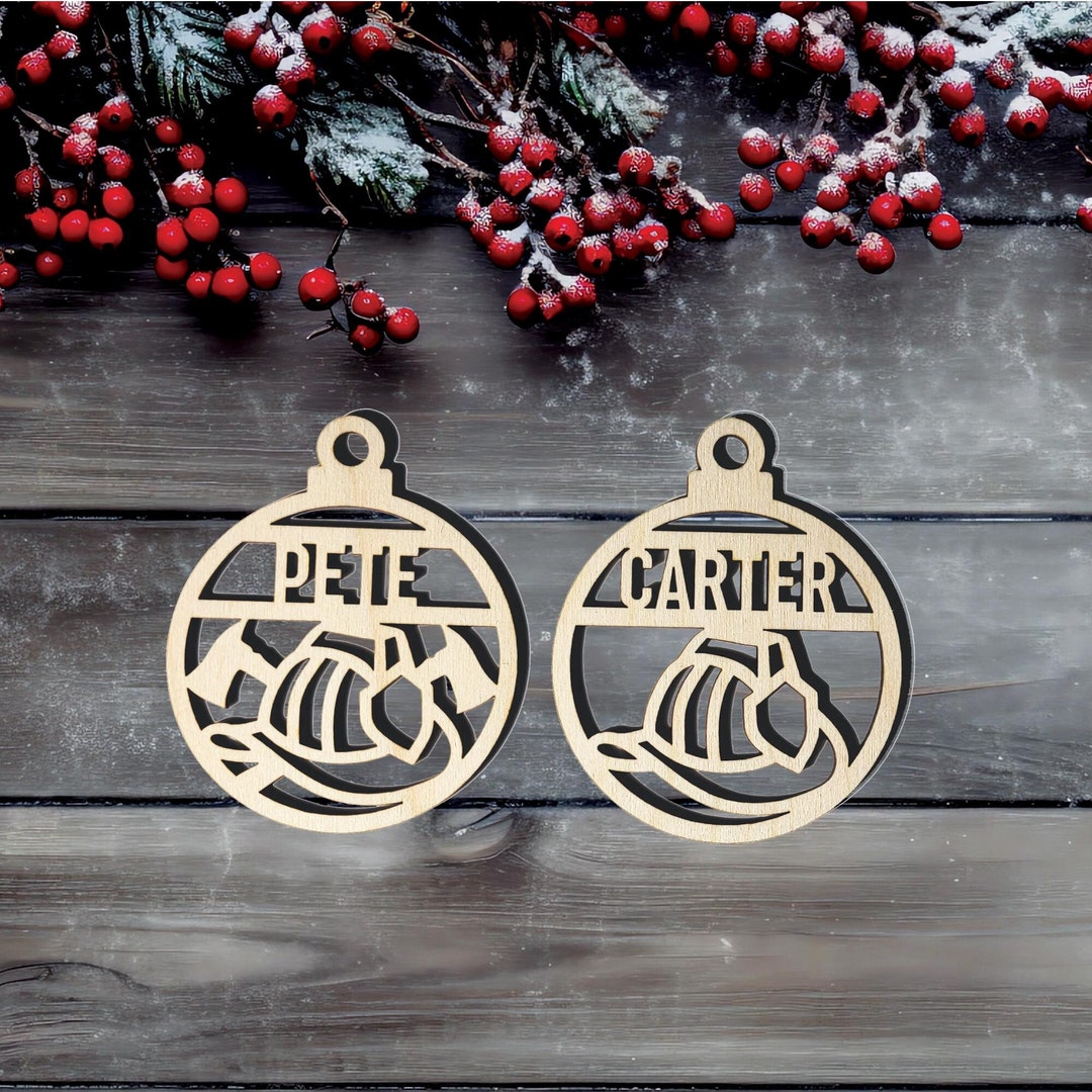 Fire Chief Ornament, Firefighter Ornament, Fire Department Ornament ...