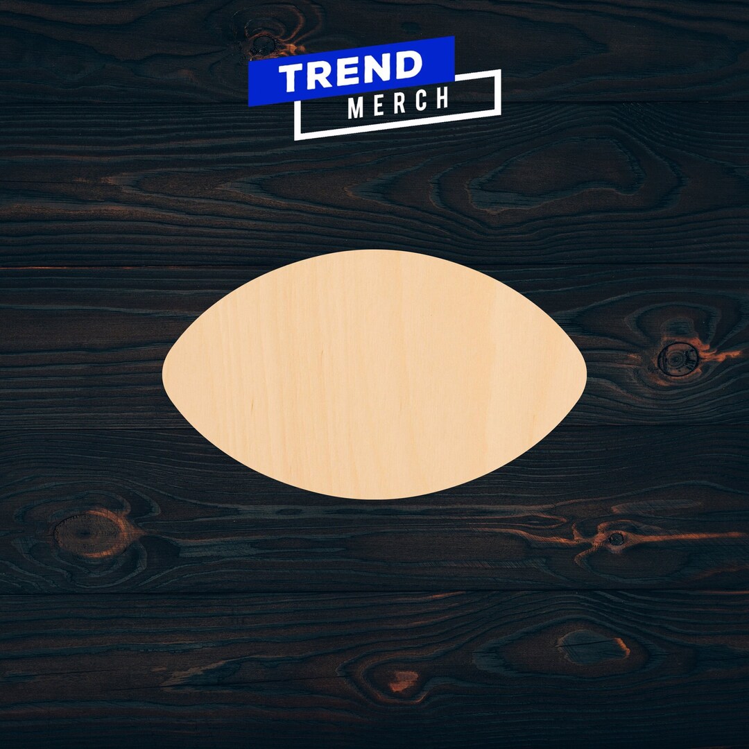 Unfinished Wood Football Shape, Wooden Football for DIY Crafts - Etsy