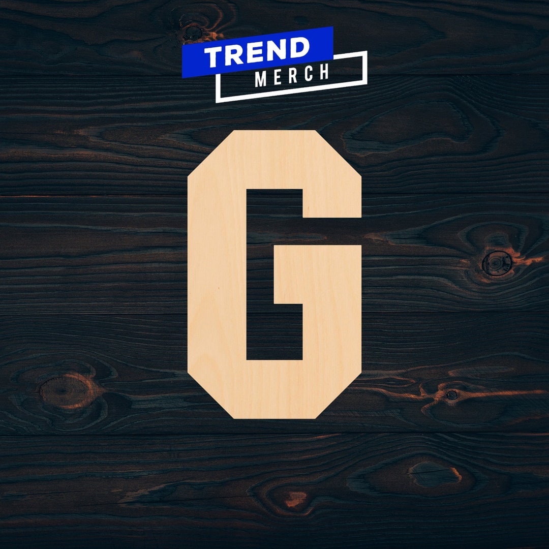 Letter G Wood Cutout, Letter G Wood Shape, Unfinished Wooden Shape ...