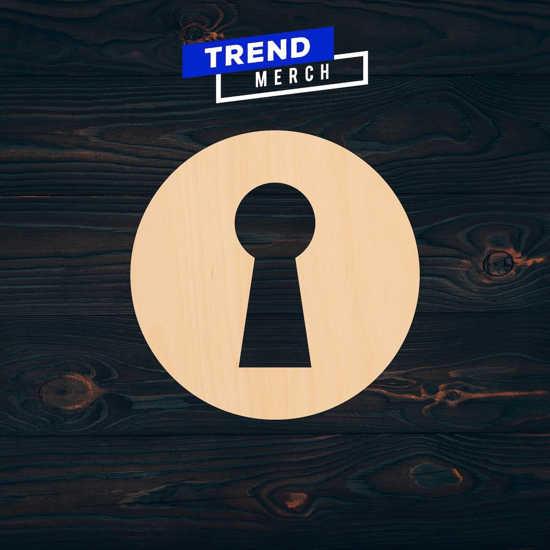 Keyhole Wood Cutout, Unfinished Wooden Keyhole Shape DIY Crafts - Etsy