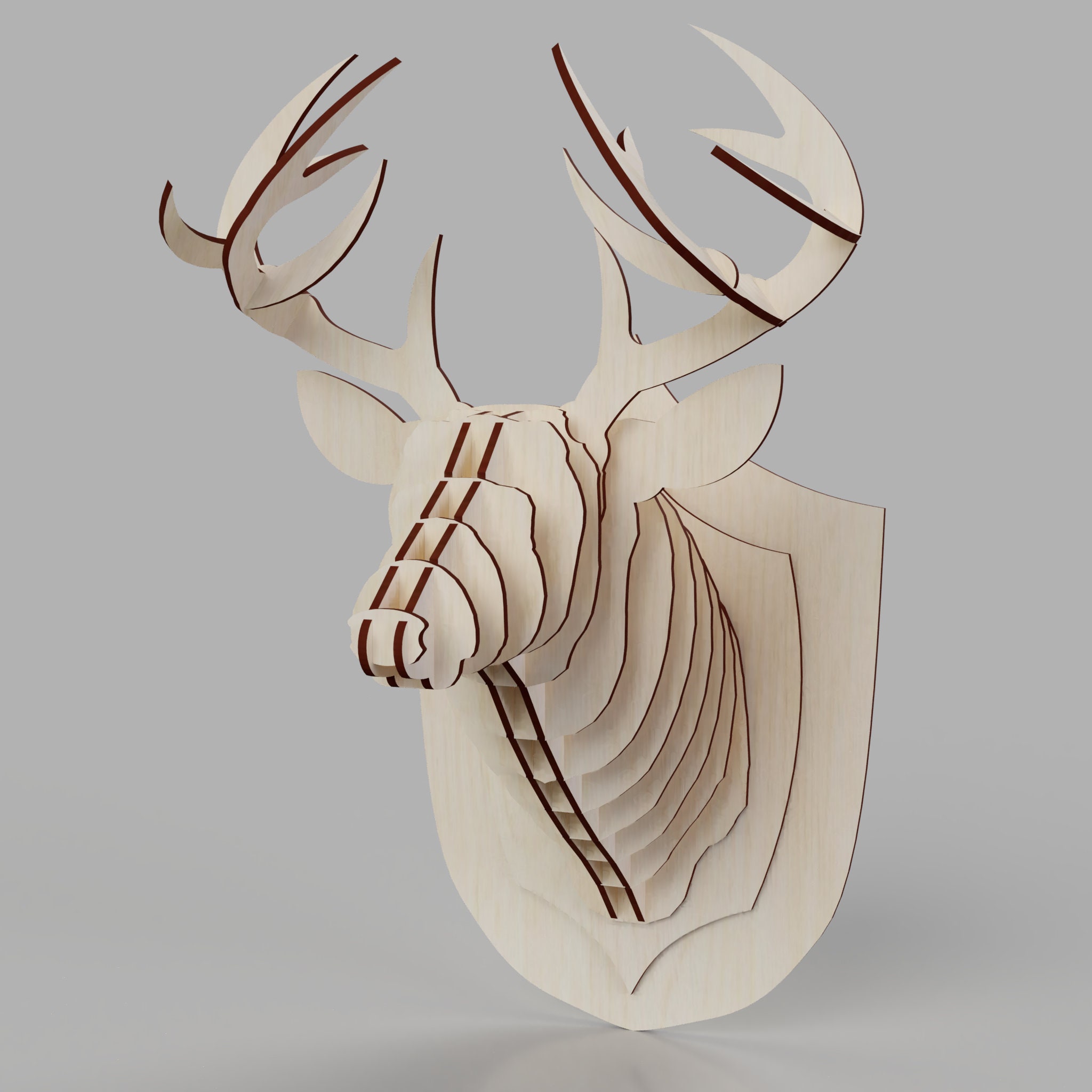 Animal Head Cnc Laser Cutting File / Vector Model for Laser | Etsy