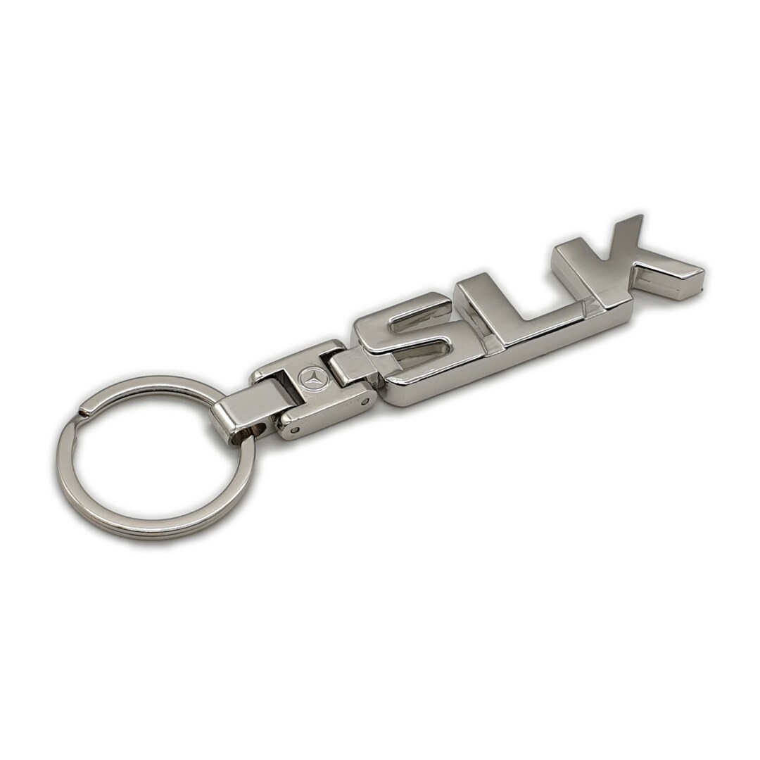 Mercedes Benz SLK AMG Keyring Car Badge Key Fob Gift Chrome UK Seller ...
