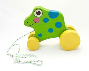 Wooden Pull Frog - Etsy