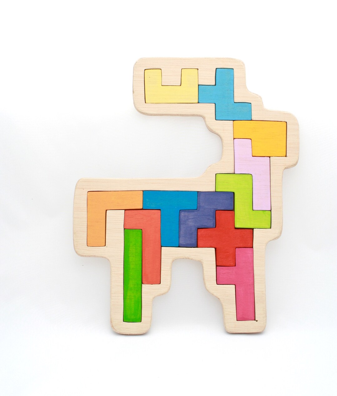 Deer⎜pentomino Puzzle 2d⎜animal Pentomino⎜wooden Teaser⎜mathematical ...