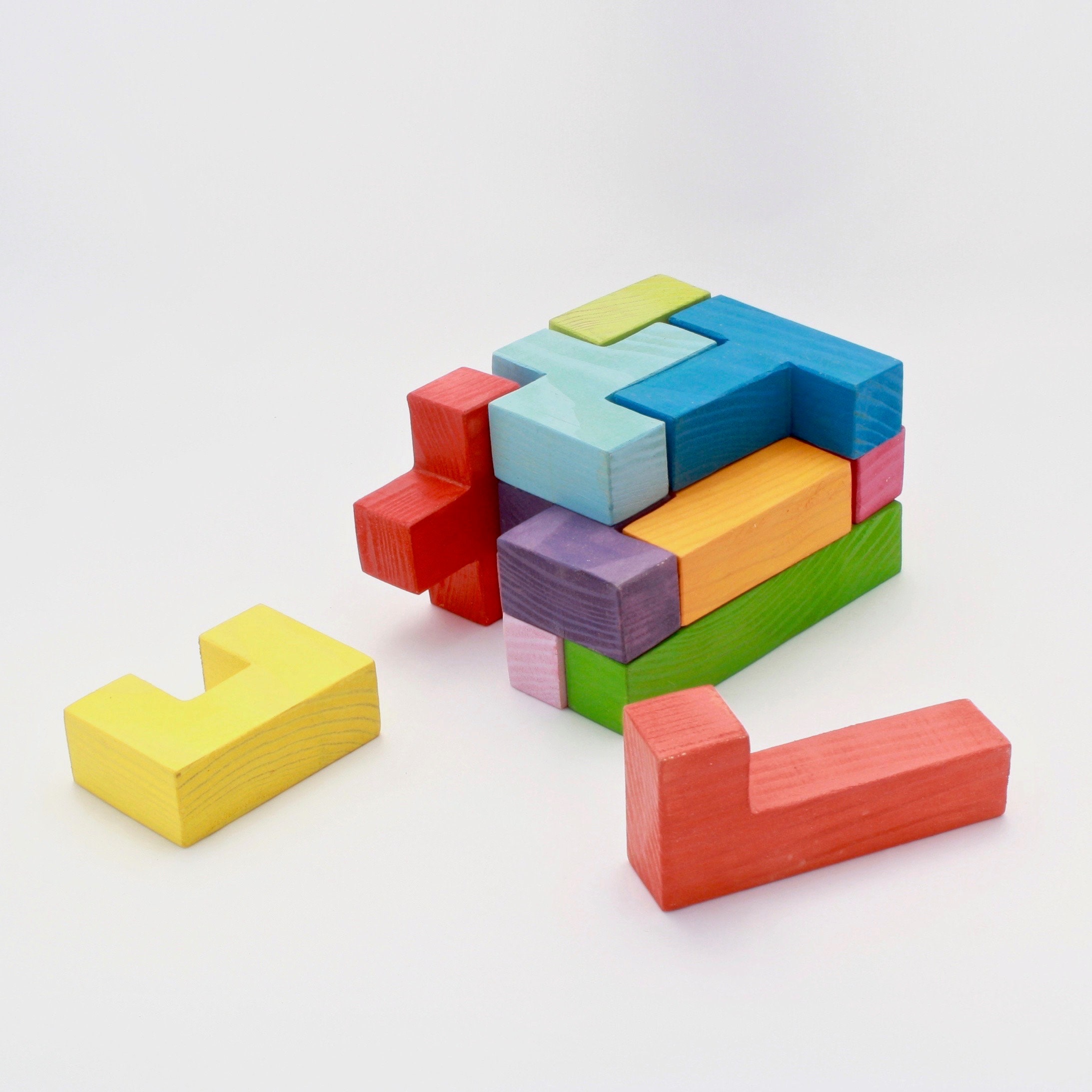 Pentomino Puzzle 3d⎜wooden Teaser⎜mathematical Game⎜wooden Puzzle ...