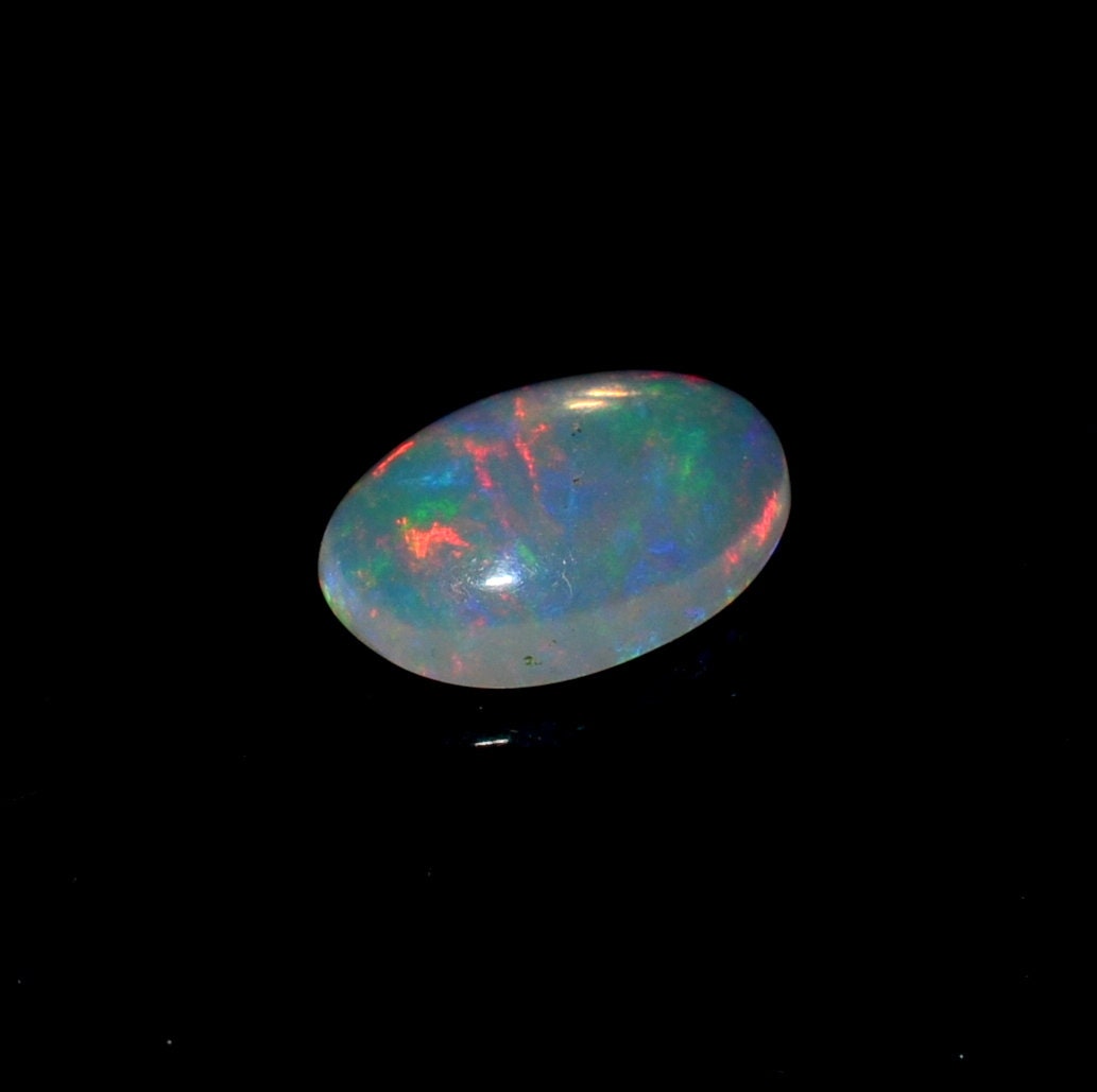 Weißer Opal Stein 1 Stk. 7x10mm Ovale Form Multi Fire Opal | Etsy