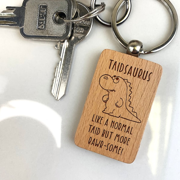 Dinosaur Key Chain - Etsy
