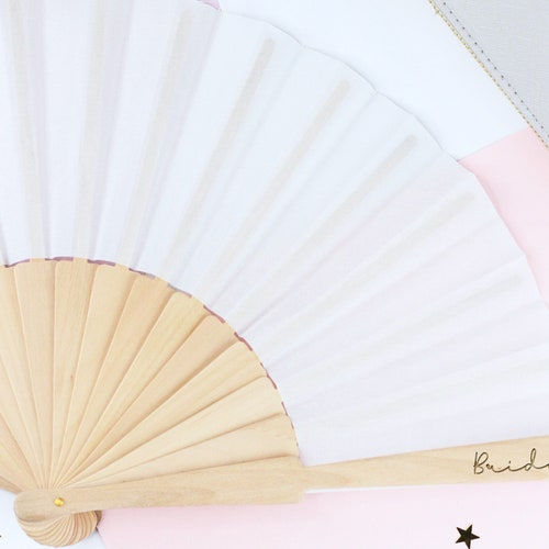 Personalised Pink Hand Fan Hen Party Fan Bridal Party - Etsy
