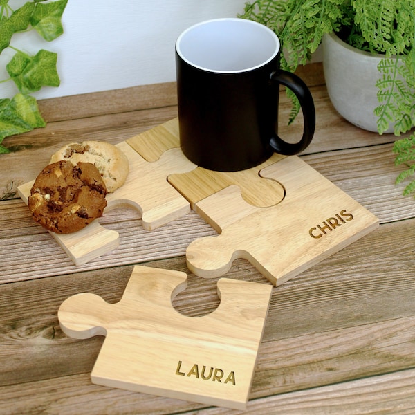 Puzzle Coasters - Etsy