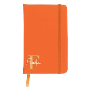 Soft Touch Hardback Personalised A6 A5 A4 Monogram Notebook, Black ...