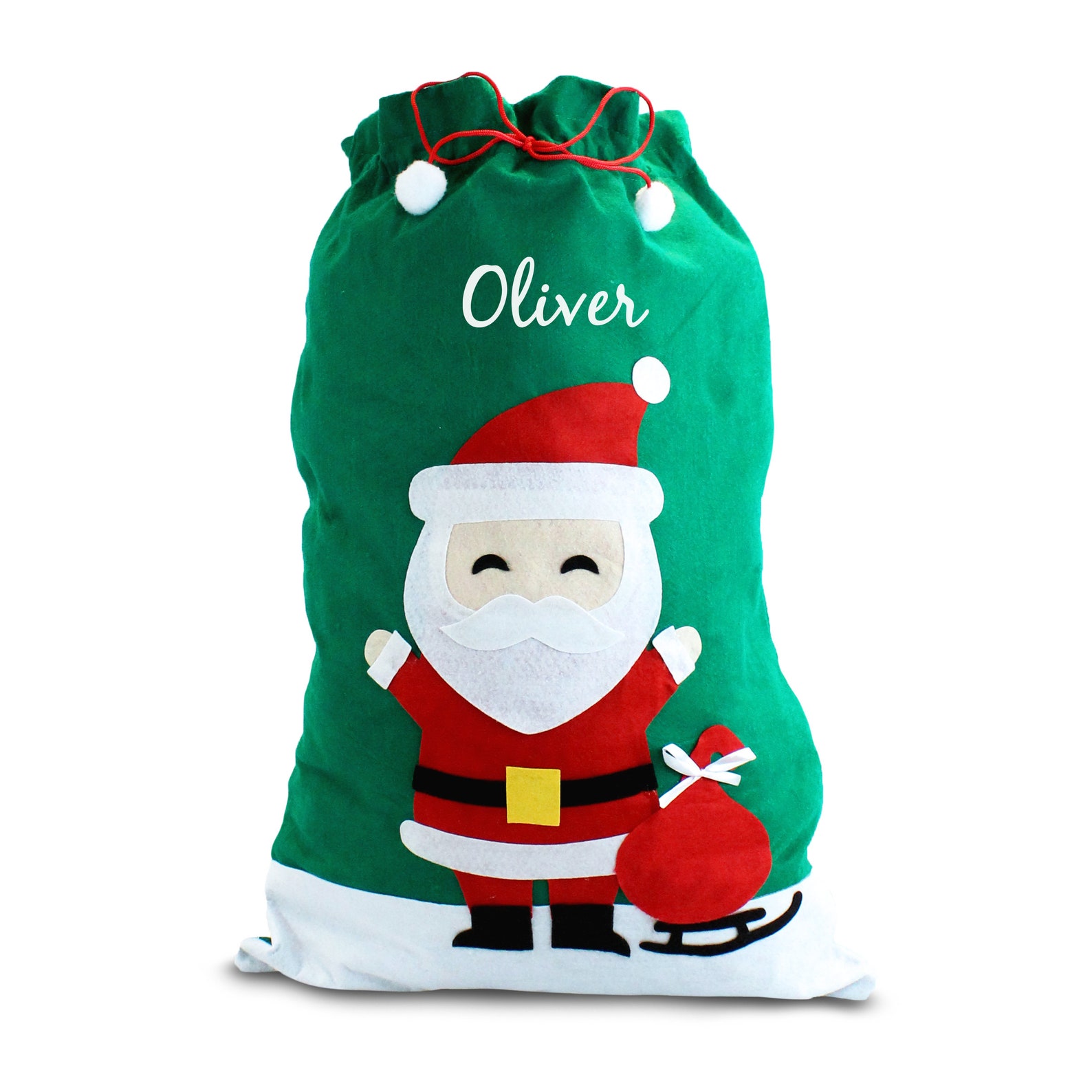 Personalised Large Santa Sack, Felt Christmas Stocking, Father ...