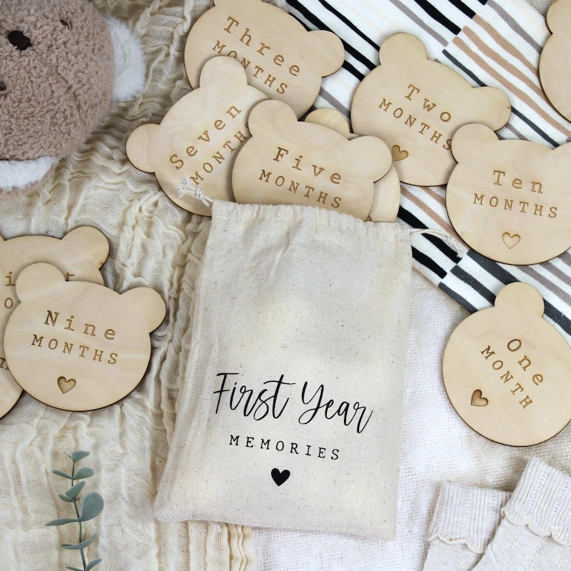 Baby Milestone Monthly Sign - Etsy UK