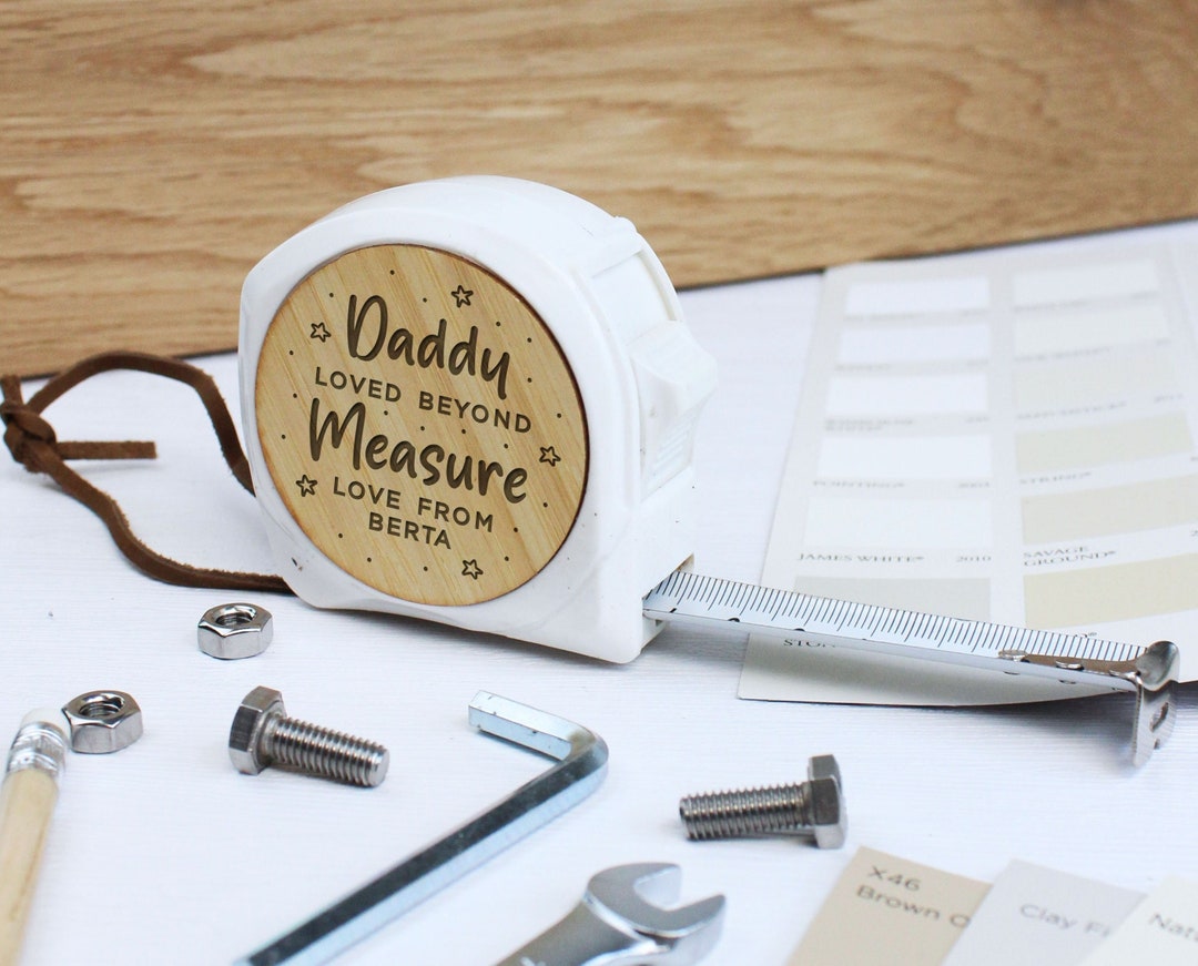 Father's Day Gift Daddy Personalised 5M Tape Measure, Father's Day Gift ...
