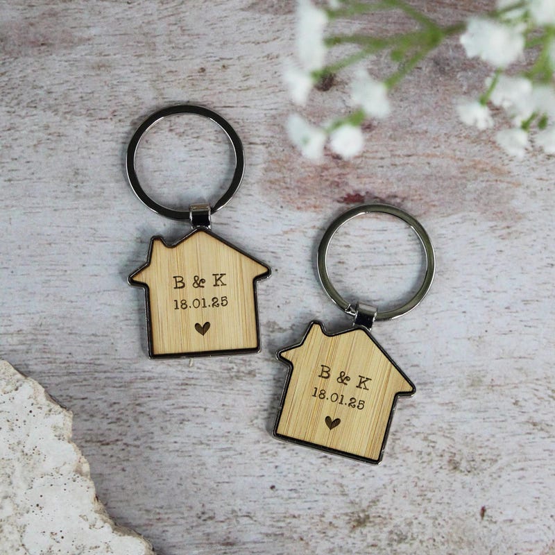 House Shaped Keychain - Etsy