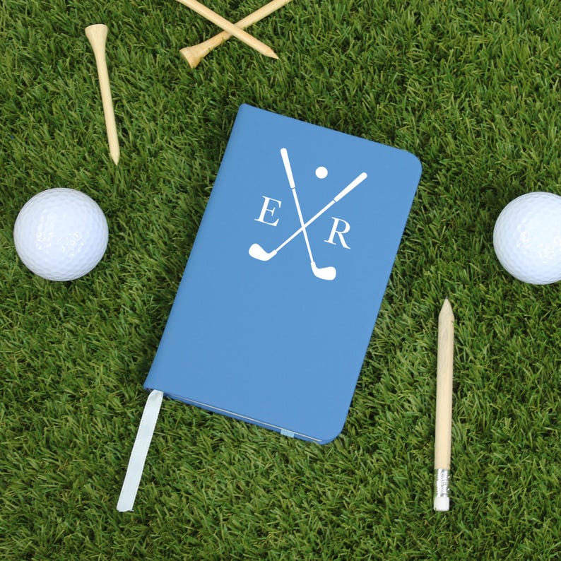 Golf Notebook With Personalised Initials, Golf Tournament Gifts, Golf ...