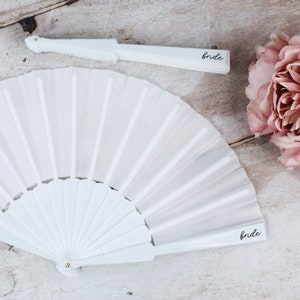 Team Bride Black & White Fans, Bridal Party Destination Hen Do, Summer ...