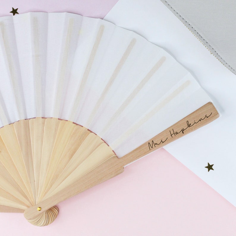 Personalised Wooden Fan Wedding Hen Do Fan for Bridal Party - Etsy UK