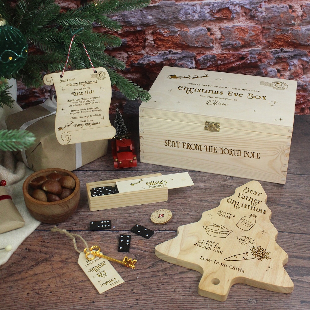 Personalised Christmas Eve Board Bundle Platinum Xmas Kit No - Etsy