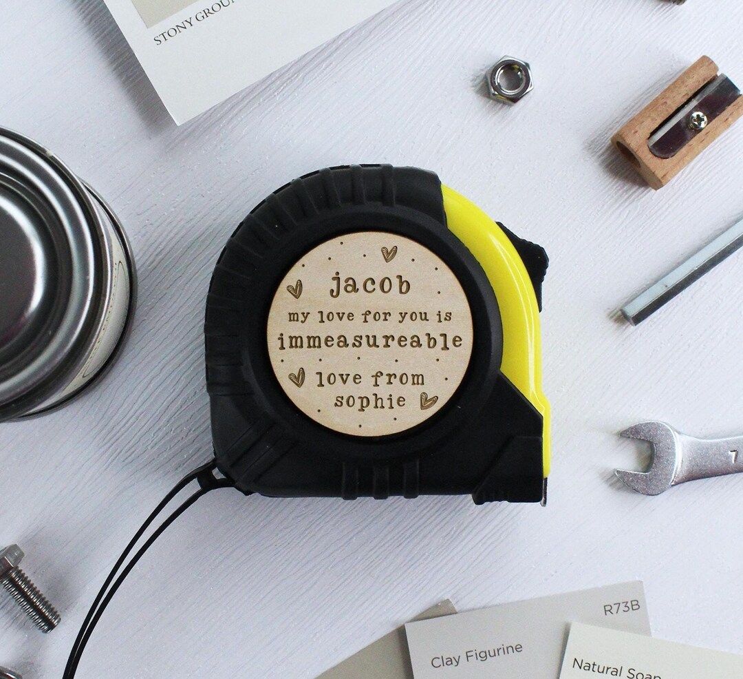 Personalised Tape Measure, My Love for You is Immeasurable, Husband DIY ...