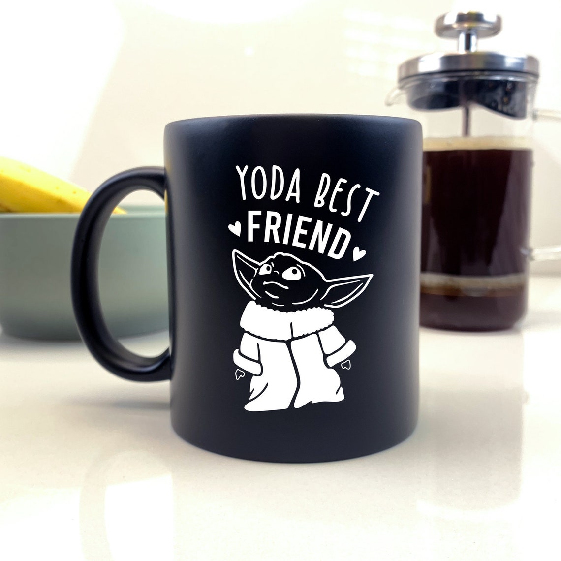 Yoda Best Friend Mug Baby Yoda Star Wars Coffee Mug Neon | Etsy
