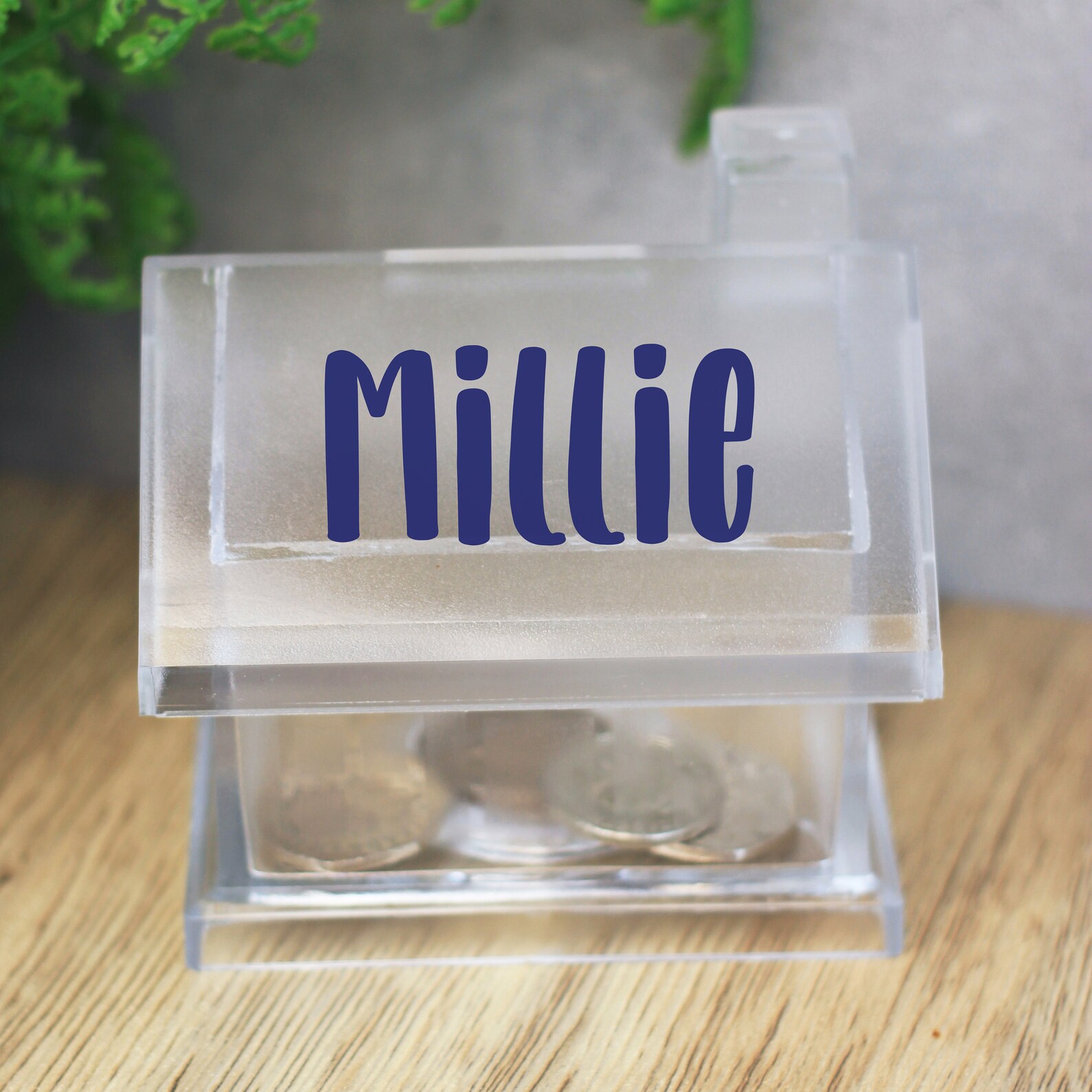 House Shaped Money Box, Piggy Bank for New Home Savings, Any Name ...