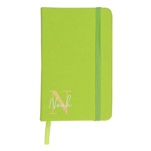 Soft Touch Hardback Personalised A6 A5 A4 Monogram Notebook, Black ...