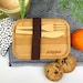 Personalised Metal and Wood Lunch Box With Engraved Wooden Bamboo Lid ...