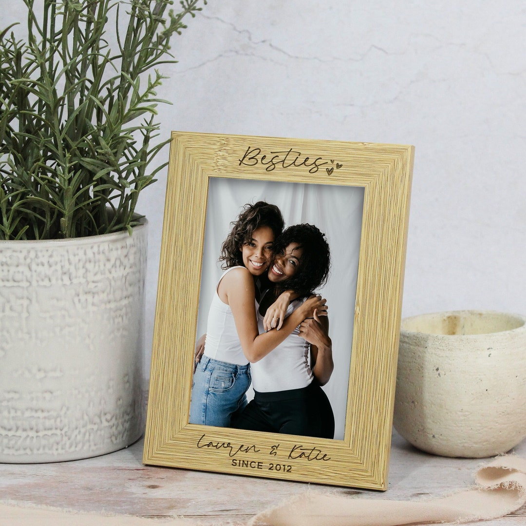 Best Friend Photograph Frame, Personalised Photo Frame for Bestie ...