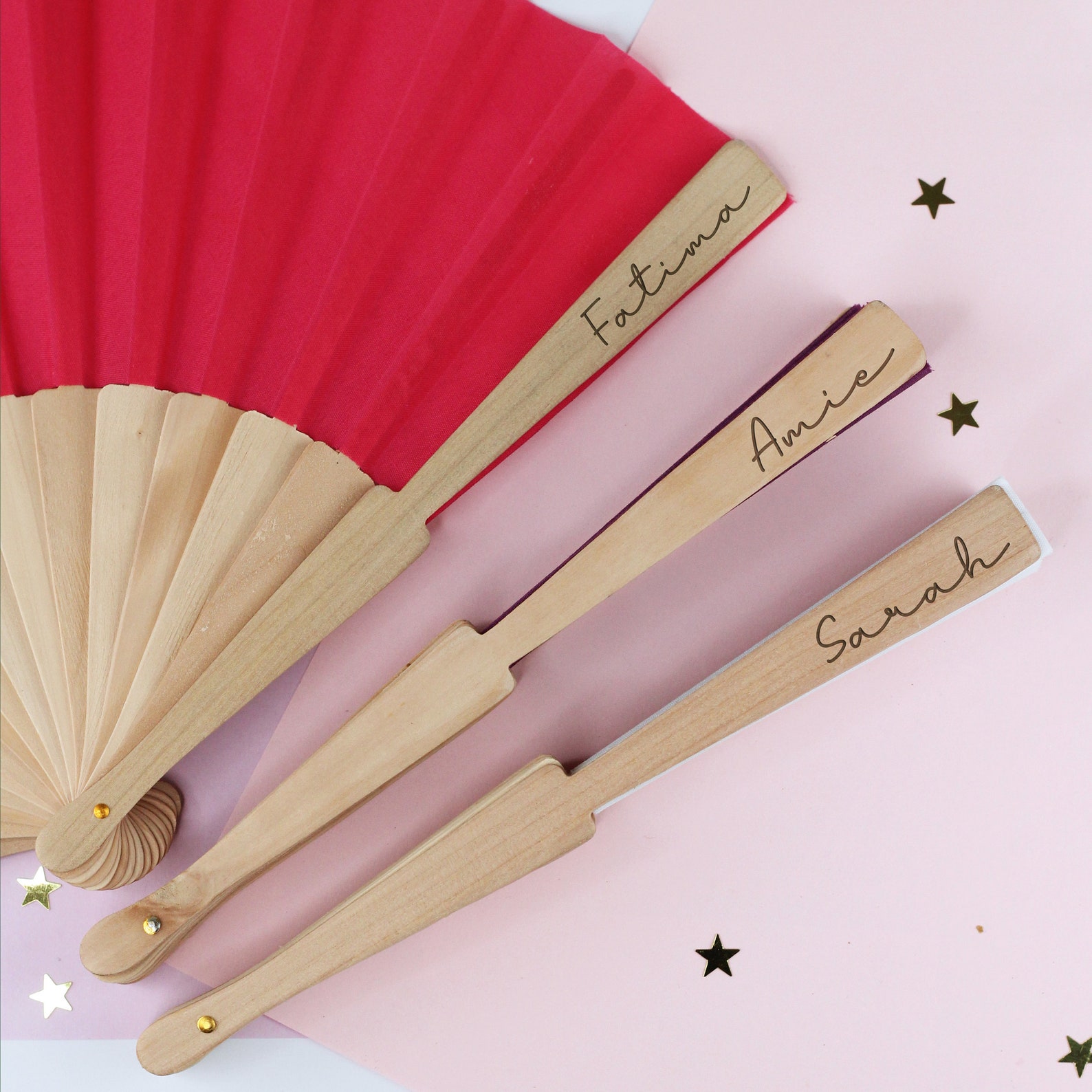 Personalised Wooden Fan Wedding Hen Do Fan for Bridal Party - Etsy UK