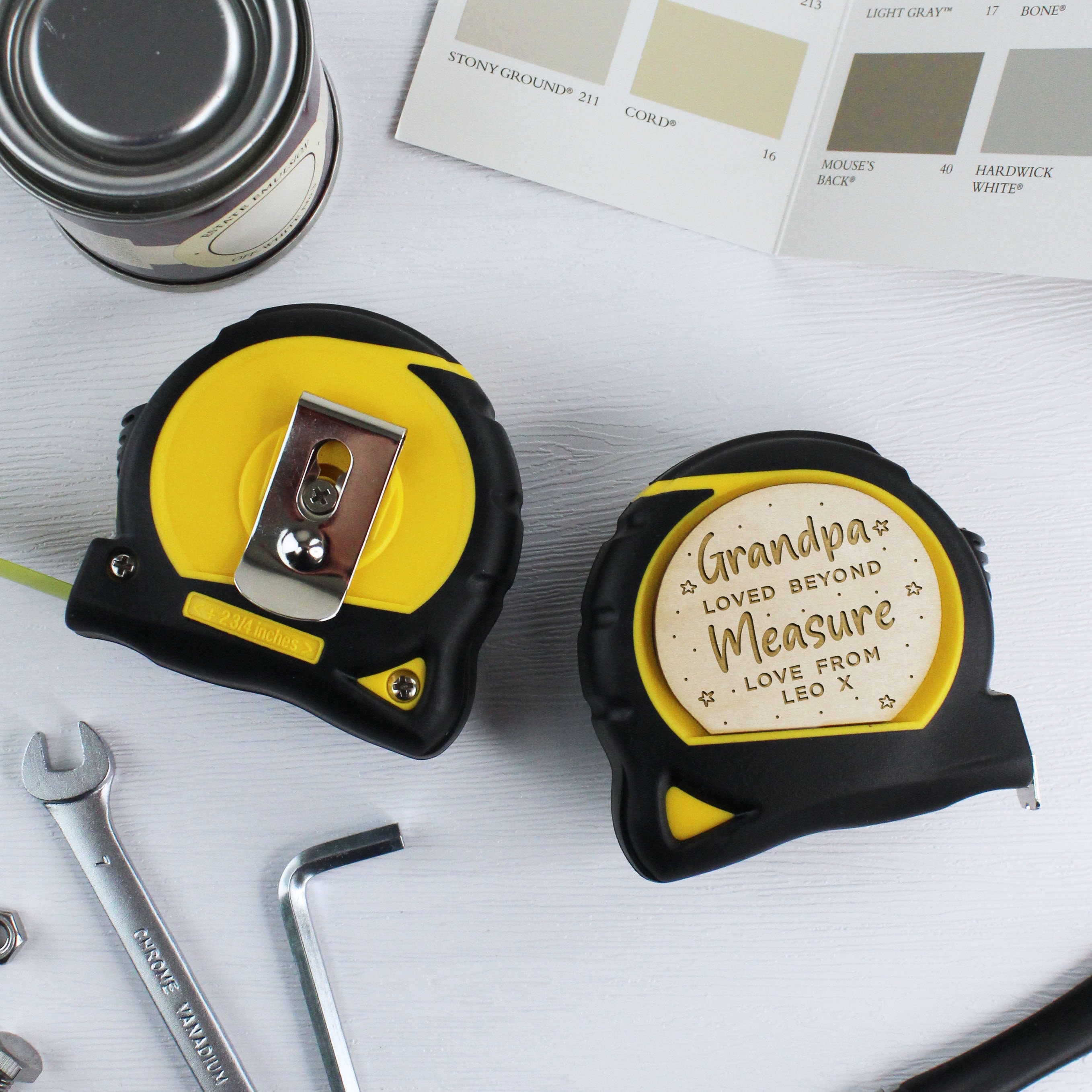 Personalised stanley tape measure store