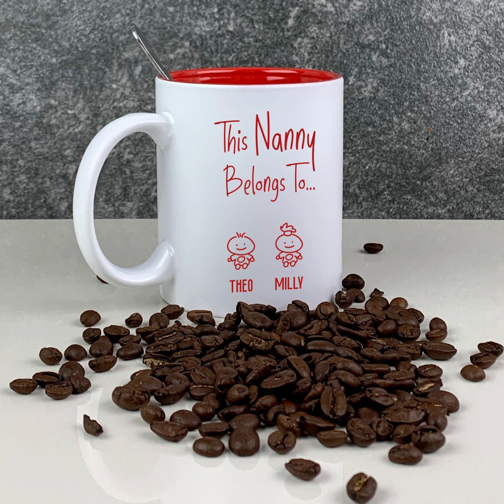 This GRANDMA, NANNA Belongs TO Mug, Personalised Mother's Day Gift ...