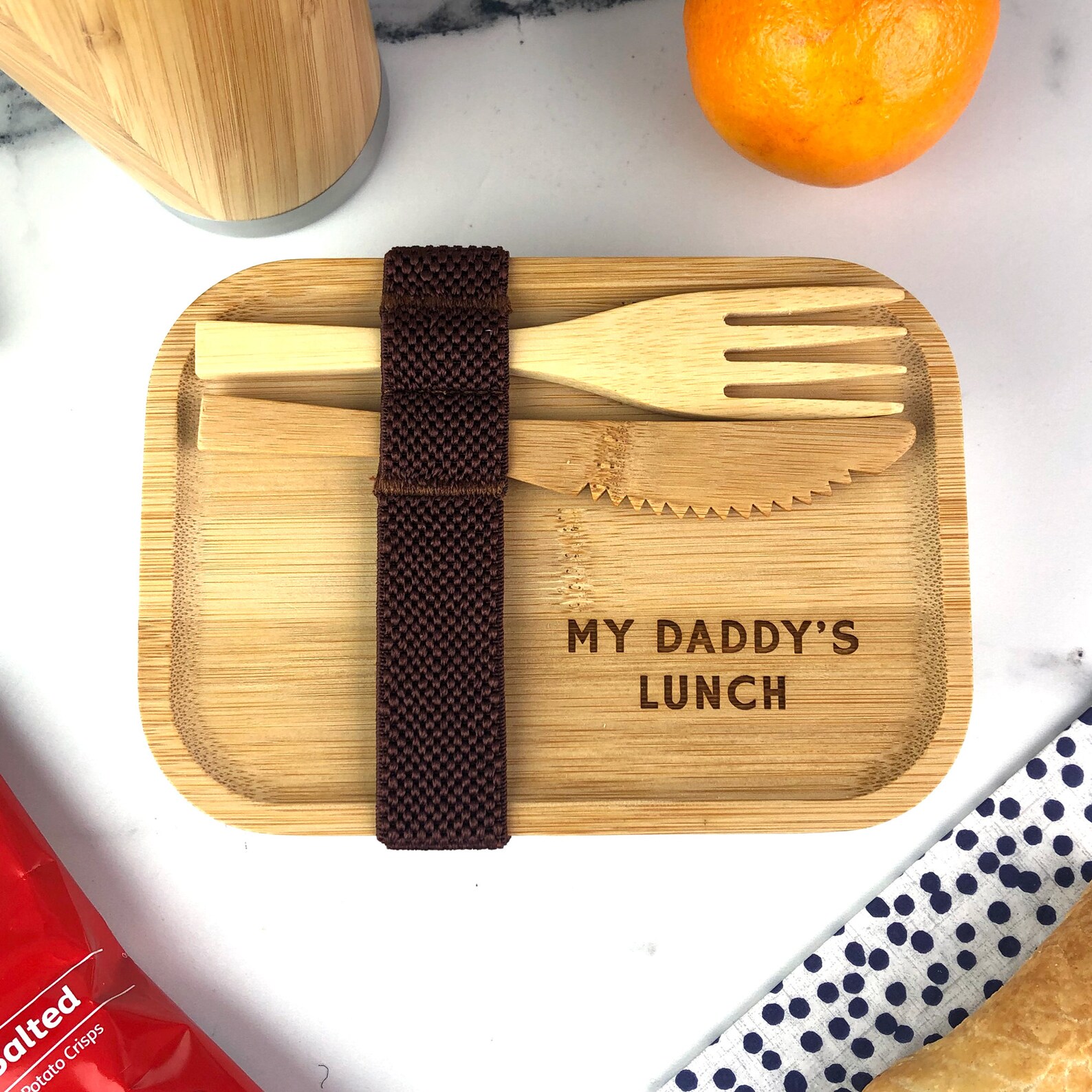 Personalised Metal and Wood Lunch Box With Wooden Bamboo Lid - Etsy