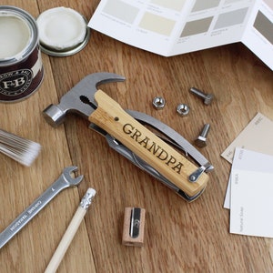Personalised Hammer Multitool for Dad Grandad Father's Day Gift Daddy ...