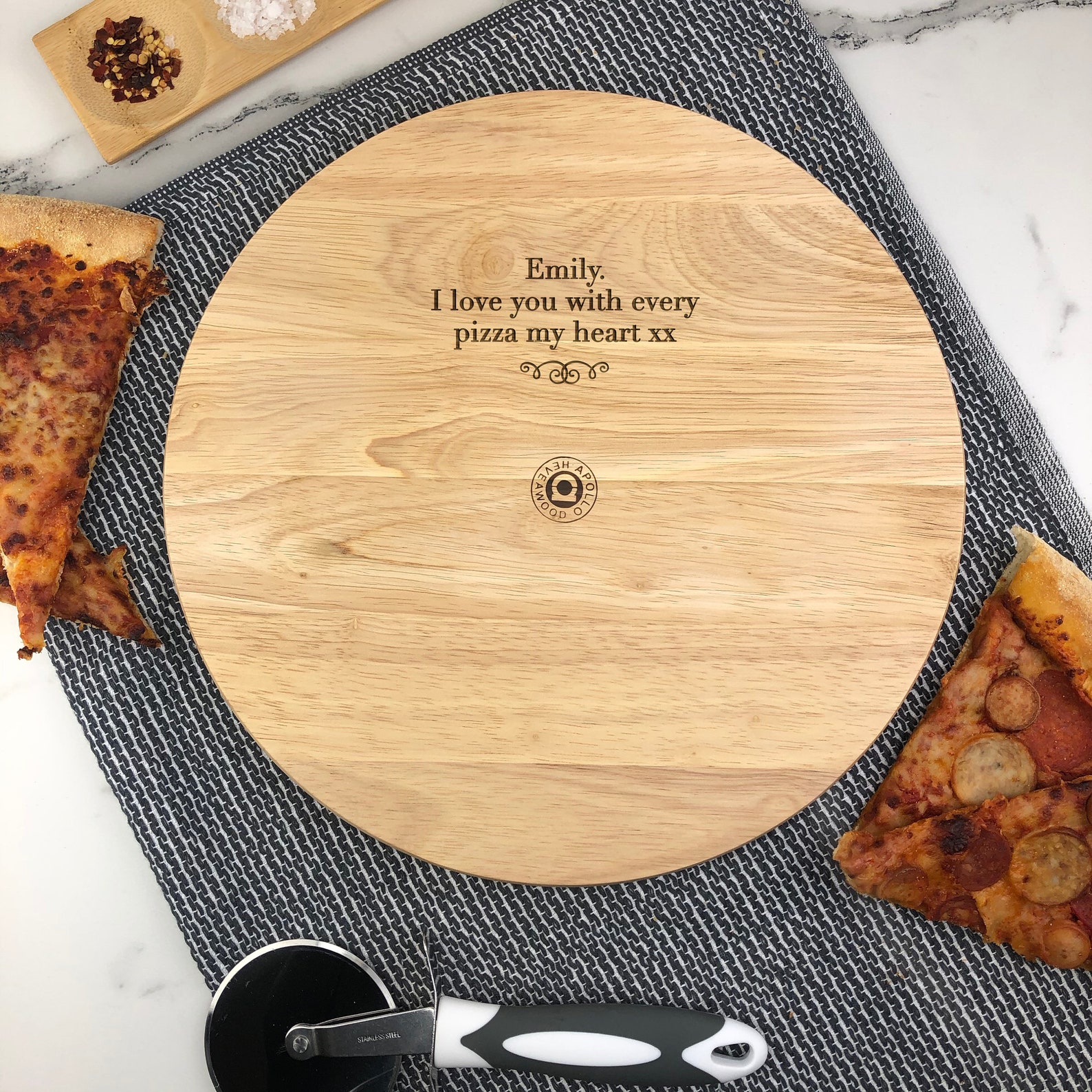 Dad's Personalised Pizza Board Round 30cm Wooden Pizzeria - Etsy UK