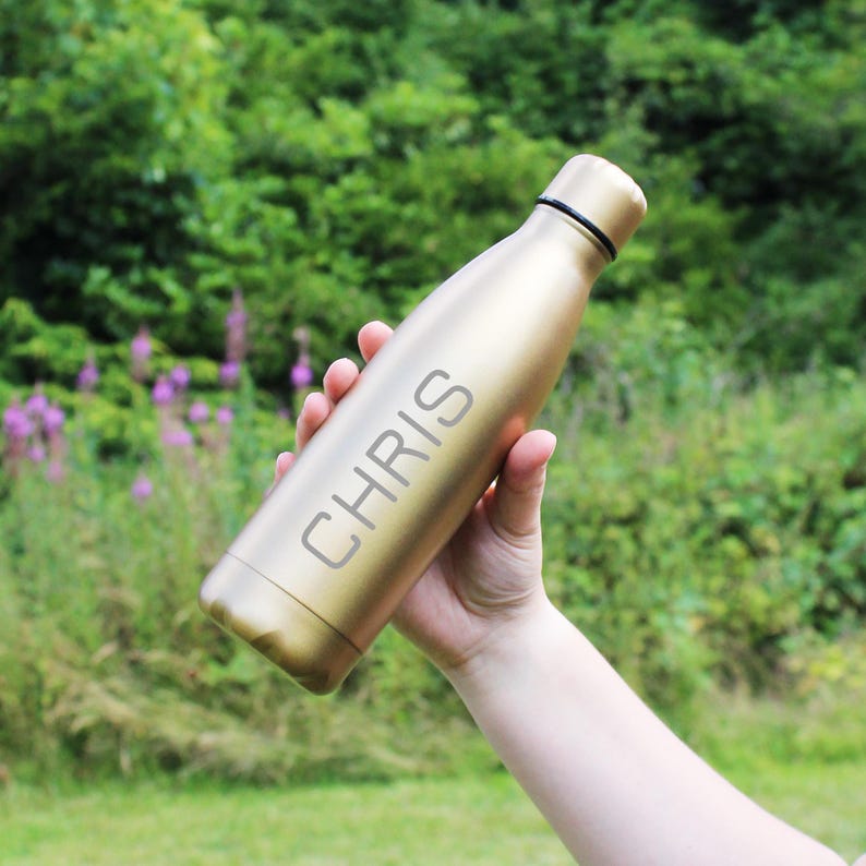 Personalised Metal Water Bottle Reusable Gym Yoga Bottle BPA Free ...
