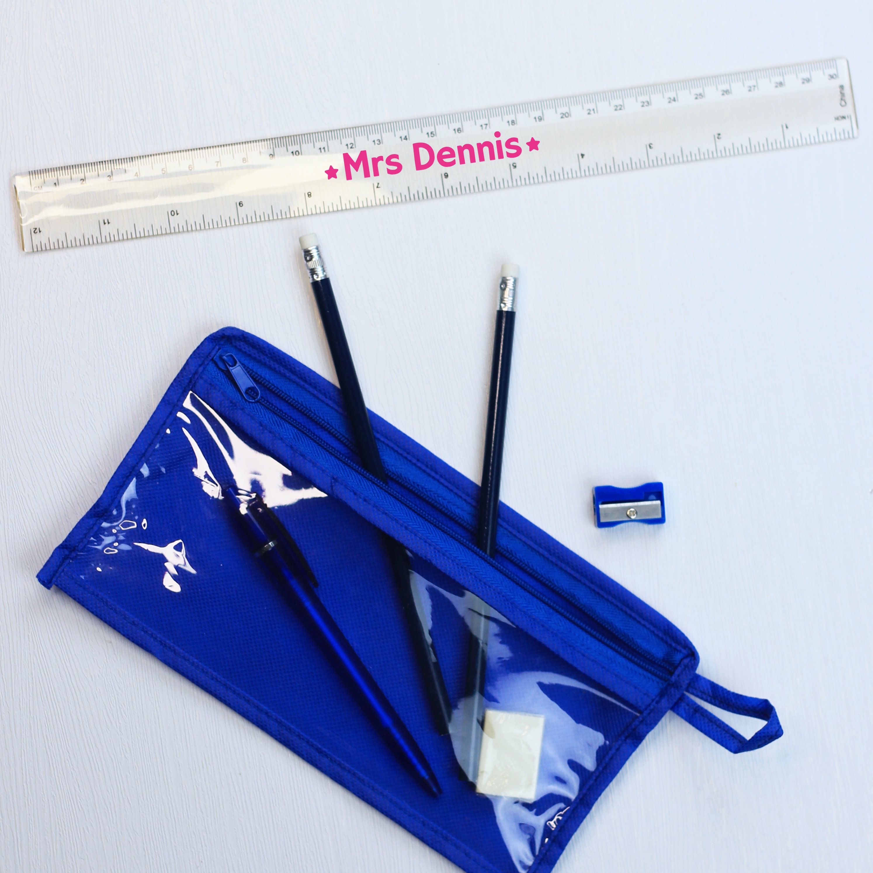 Personalised Ruler, Teacher 30cm Flexible Bendy Ruler, Novelty ...