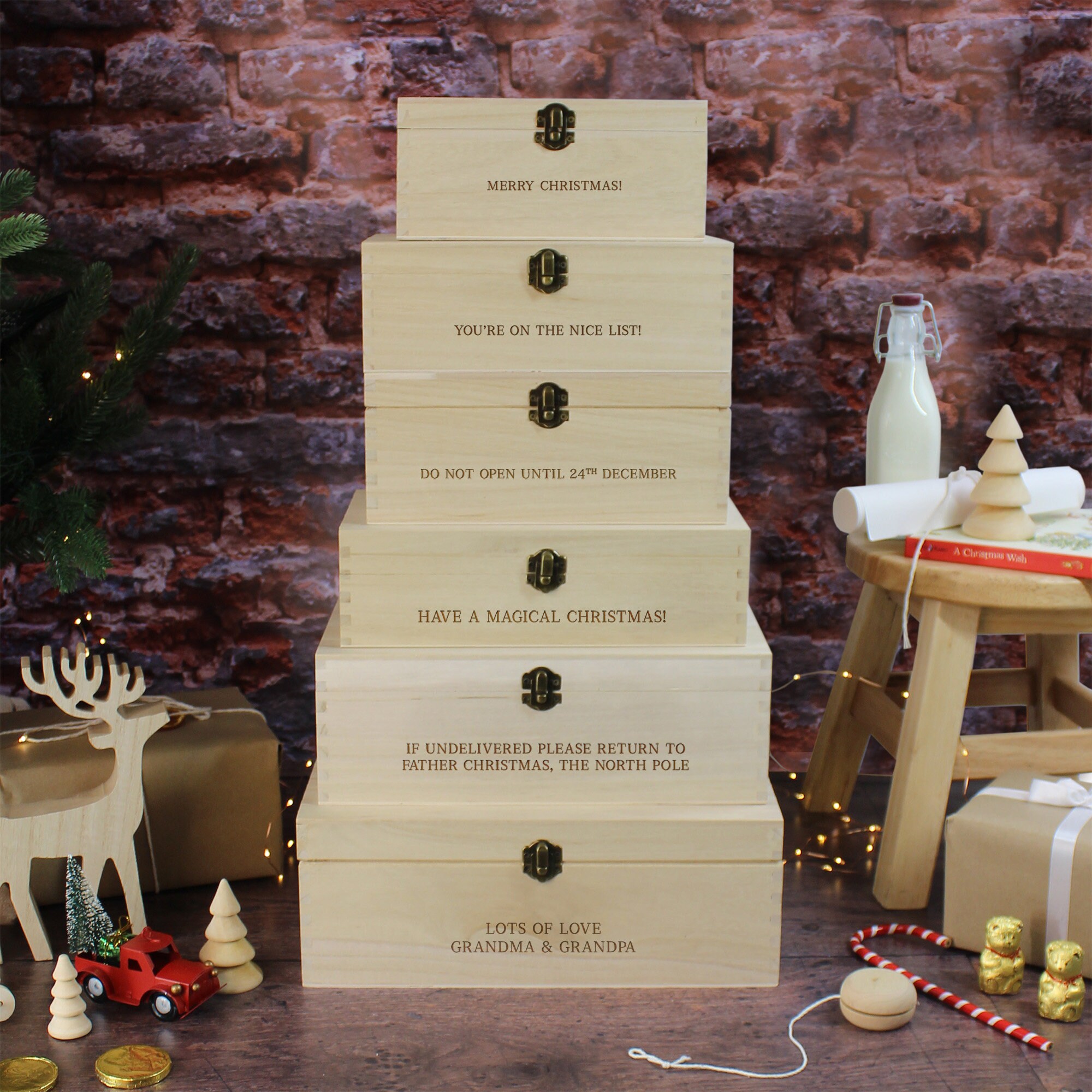 Magical Personalised Christmas Eve Box, Luxury Xmas Eve Gift, Special ...