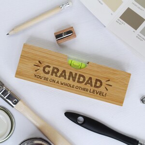 Personalised 2 in 1 Wooden Spirit Level With Bottle Opener, DIY Multi ...