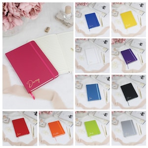 Personalised Hardback Notebook, A6 A5 A4 Lined Notepad, New Job ...