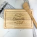 Personalised German Wood Breakfast Board, Frühstücksbrettchen Plate ...