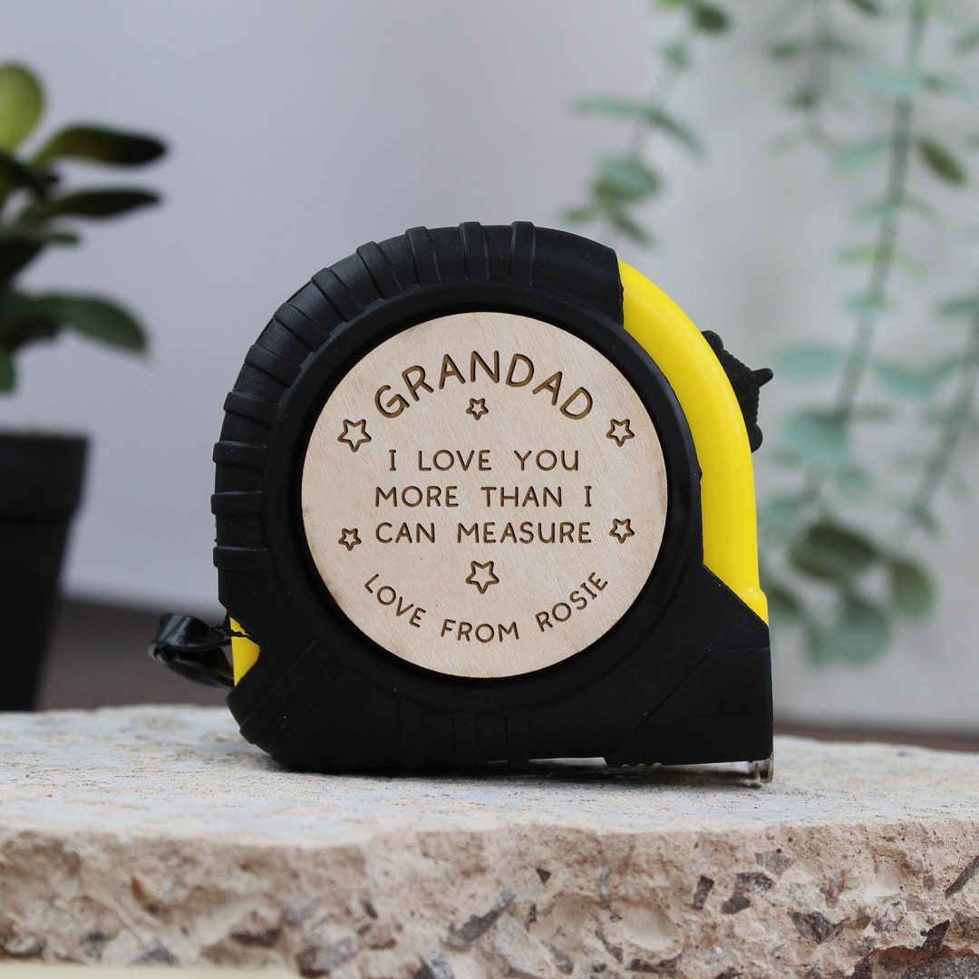 Personalised Grandad 3M 5M 7.5M Tape Measure | Grandad DIY Tool ...