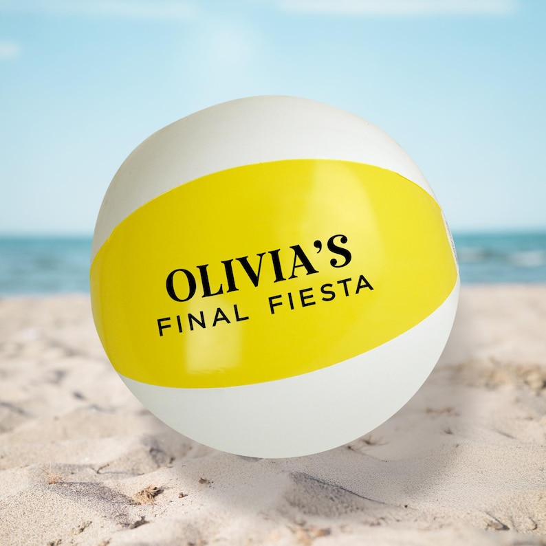 Personalised Beach Ball Pool Party | Custom Name Inflatable Beach Ball ...