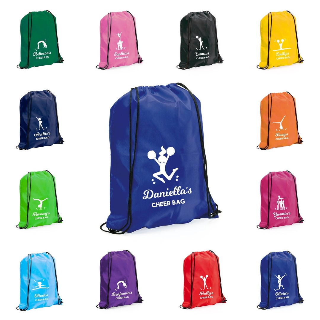 Personalised Cheerleading Bag, Children's Dance Bag, Unisex Cheer Gym ...