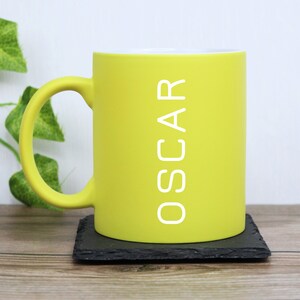 Personalised Neon Mug - Custom Mugs Bright Fluorescent 310 Ml Tea Cup ...